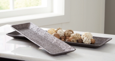 Click here for Garekton Tray (Set of 2)  Pewter Finish prices