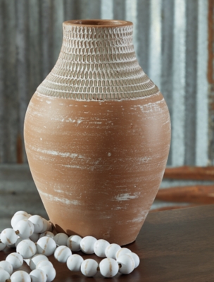 Click here for Reclove Large Vase  Distressed White prices