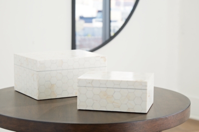 Click here for Aldenburg Box (Set of 2)  Cream prices