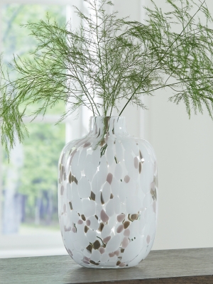 Click here for Keelton Medium Vase  White/Taupe/Pink prices
