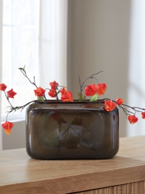 Click here for Sumner Vase  Gray/Gold Finish prices