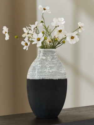 Click here for Girtha Vase  Antique White/Black prices