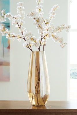 Click here for Rhettman Tall Indoor/Outdoor Vase  Amber prices