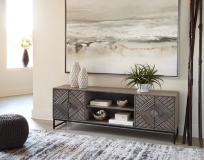 Click here for Treybrook 2 Door Accent Cabinet  Distressed Gray prices