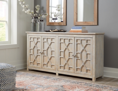 Click here for Caitrich Accent Cabinet  Distressed Blue prices