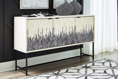 Click here for Freyton Accent Cabinet  White/Gray prices