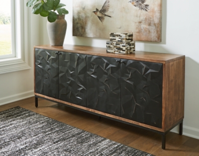 Click here for Dorannby Accent Cabinet  Black/Brown prices