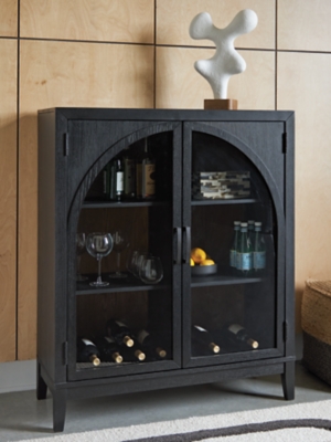 Click here for Armenleigh Accent Cabinet  Black/Brown prices