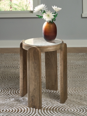 Click here for Gavrilley Accent Table  Gray/White/Brown prices