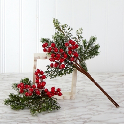 Click here for Christmas 20 Iced Pine and Berries Artificial Plan... prices