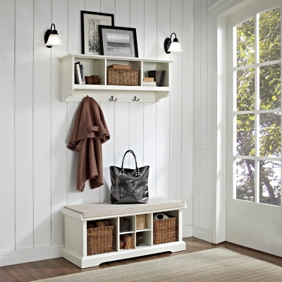 Click here for Crosley Furniture Brennan 2-Piece Entryway Set  Wh... prices