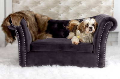 Click here for TOV Dachshund Pet Bed  Gray prices