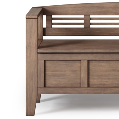 Adams Rustic Brown Entryway Storage Bench | Ashley Furniture HomeStore