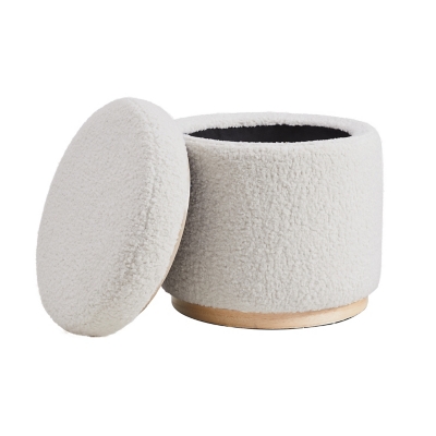 Bridget Natural Storage Ottoman | Ashley