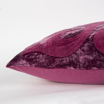Home Accents Embroidered Velvet Throw Pillow | Ashley