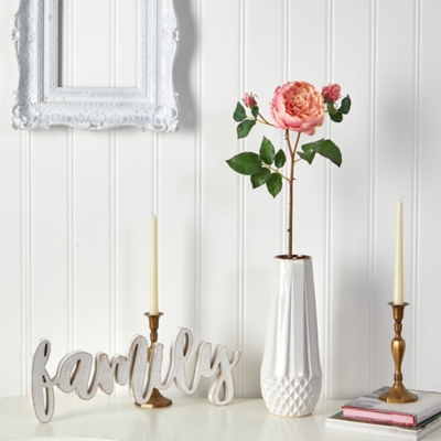 22” Rose Artificial Flower (Set of 6) | Ashley