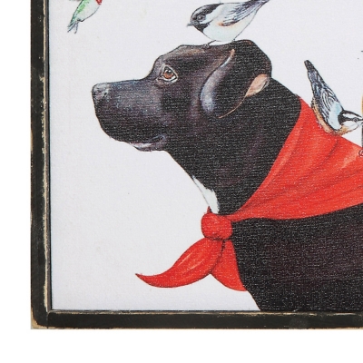 Creative Co-Op Birds and Dog Framed Wall Art | Ashley