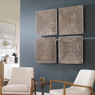 Click here for Uttermost Portside Wood Wall Panel  White prices