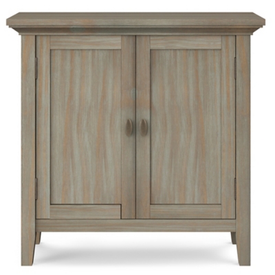 Redmond SOLID WOOD 32 inch Wide Transitional Low Storage Cabinet in ...