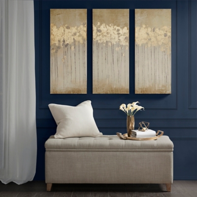 Click here for Anna Foil Abstract Wall Art Set of 3  Taupe prices