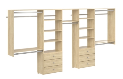 Click here for EasyFit 108-144  W Shared Deluxe Closet System  Ho... prices