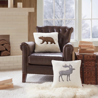 Click here for Bear Square Berber Pillow  Brown prices