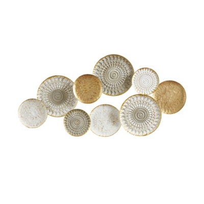 White River Multi-colored Geometric Metal Discs Wall Decor | Ashley
