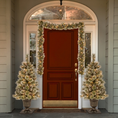 Click here for National Tree Company 9 ft. Glittery Bristle Pine... prices
