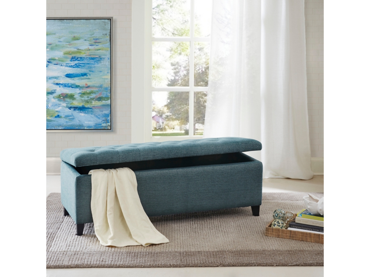 Selah Tufted Top Soft Close Storage Bench Ashley