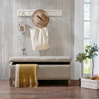 Click here for Tahlia Tufted Top Soft Close Storage Bench  Light... prices