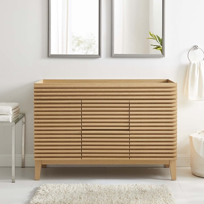 Click here for Render 48 Double Bathroom Vanity Cabinet  Oak prices