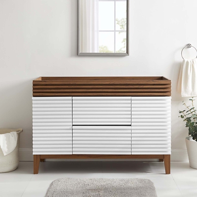 Click here for Render 48 Single Bathroom Vanity Cabinet  White/Wa... prices