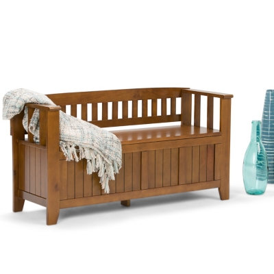 Click here for Simpli Home Acadian Entryway Storage Bench  Light... prices
