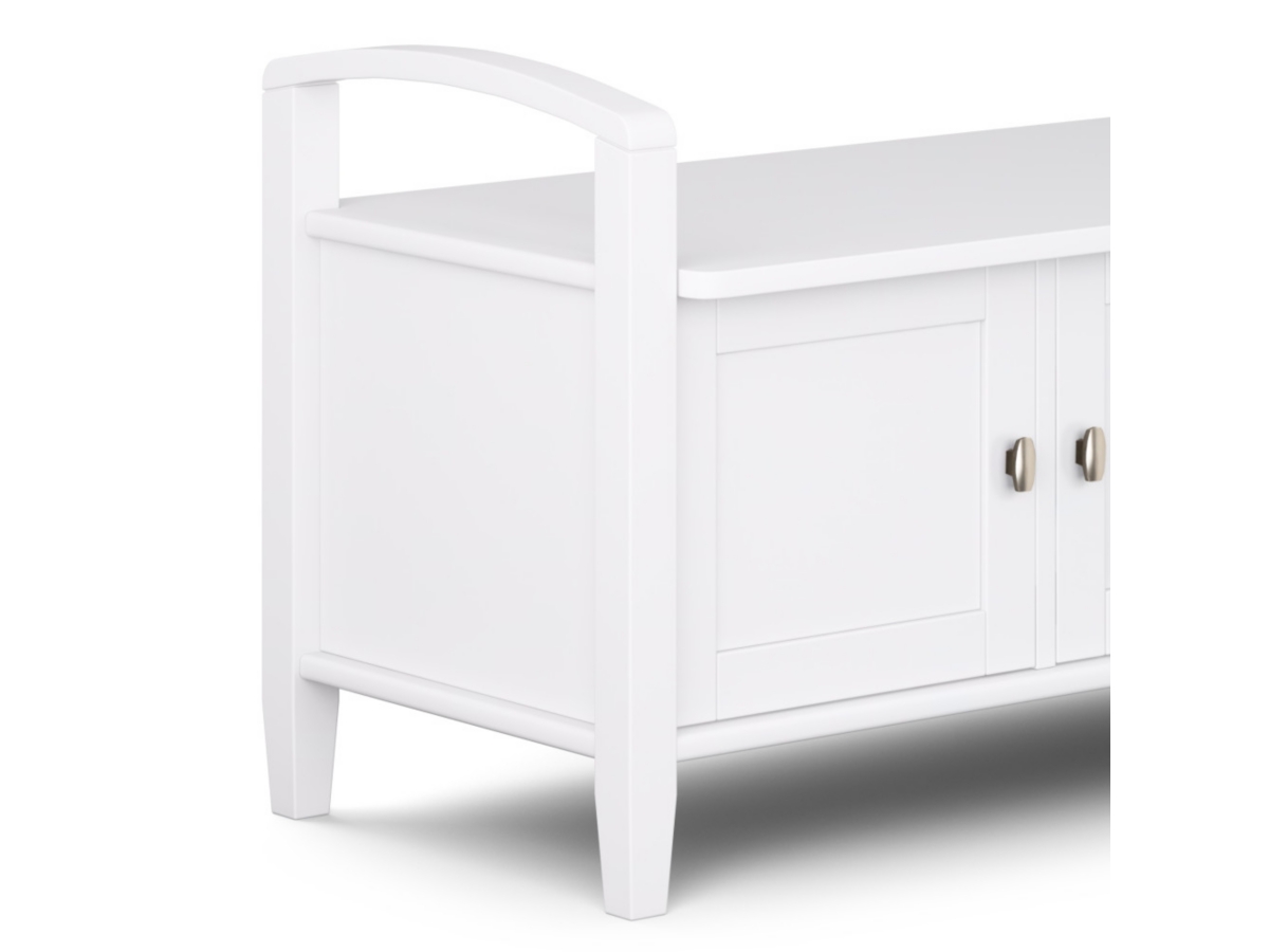 White shaker bench store