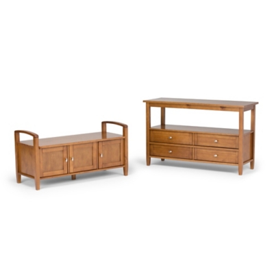 Warm Shaker Entryway Storage Bench | Ashley