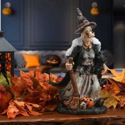 Click here for National Tree Company 18 Witch Holding Broom  Blac... prices