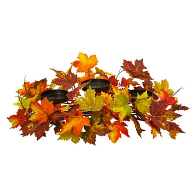 Click here for 22 Maple Leaf Artificial Arrangement Candelabrum... prices