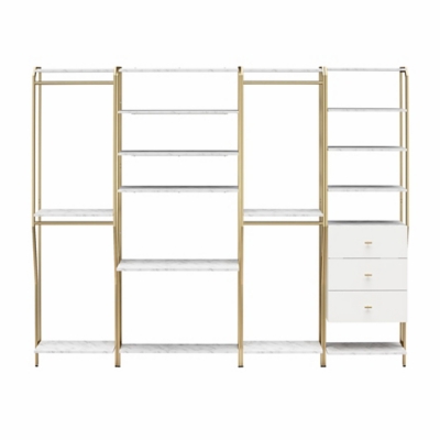 CosmoLiving by Cosmopolitan Gwyneth Closet Organization System 108 ...