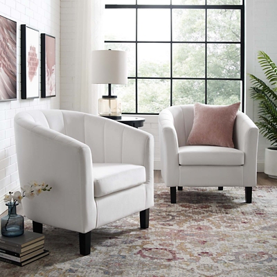 Click here for Modway Prospect Armchair (Set of 2)  White prices