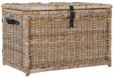 Click here for happimess Michael 35 Wicker Storage Trunk  Brown prices