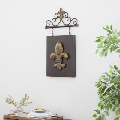 Click here for Bayberry Lane Fleur De Lis Wall Decor  Bronze prices