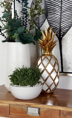Click here for Bayberry Lane Pineapple Sculpture with Mirror Acce... prices