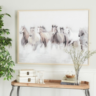 Click here for Bayberry Lane Horse Wall Art 40 x 30  Gray prices