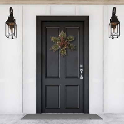 Click here for National Tree Company Snowflake Pine Wreath  Green prices