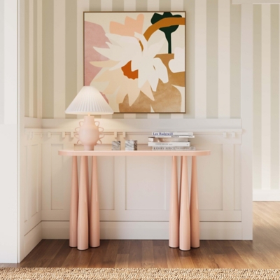 Click here for TOV Furniture Titan Console Table  Rose prices