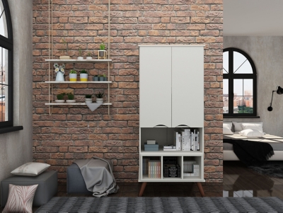 Click here for Manhattan Comfort Hampton 27 6 Shelves Accent Cabi... prices