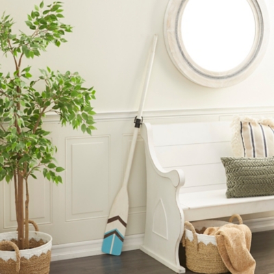 Click here for Bayberry Lane Oar Paddle Wall Decor  White prices