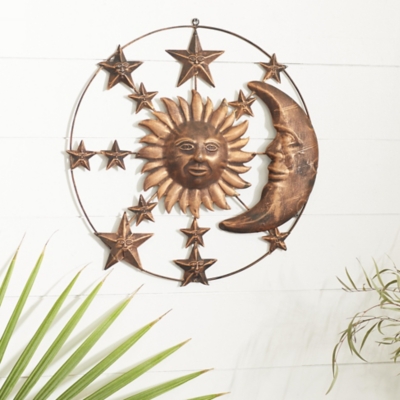 Click here for Bayberry Lane Sun Moon and Stars Wall Decor  Bronz... prices