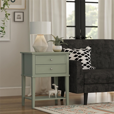 Ameriwood Home Cottage Hill Accent Table with 2 Drawers | Ashley