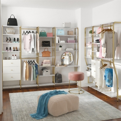 Click here for CosmoLiving by Cosmopolitan Gwyneth Closet Shelves... prices